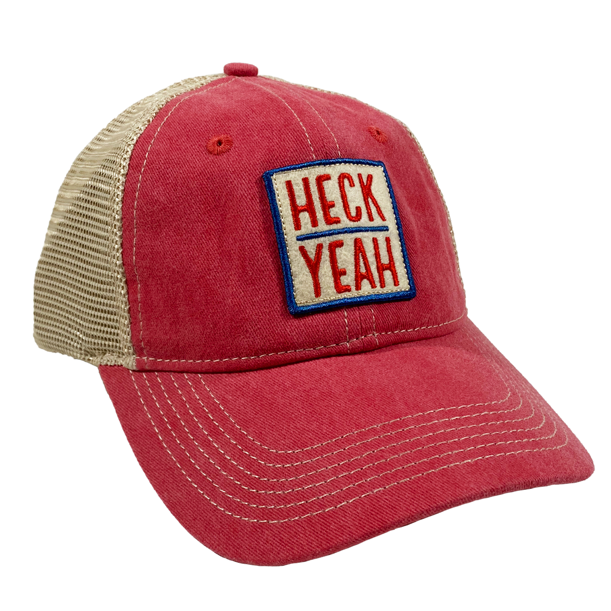Heck Yeah - Faded Red – Southern Fried Cotton
