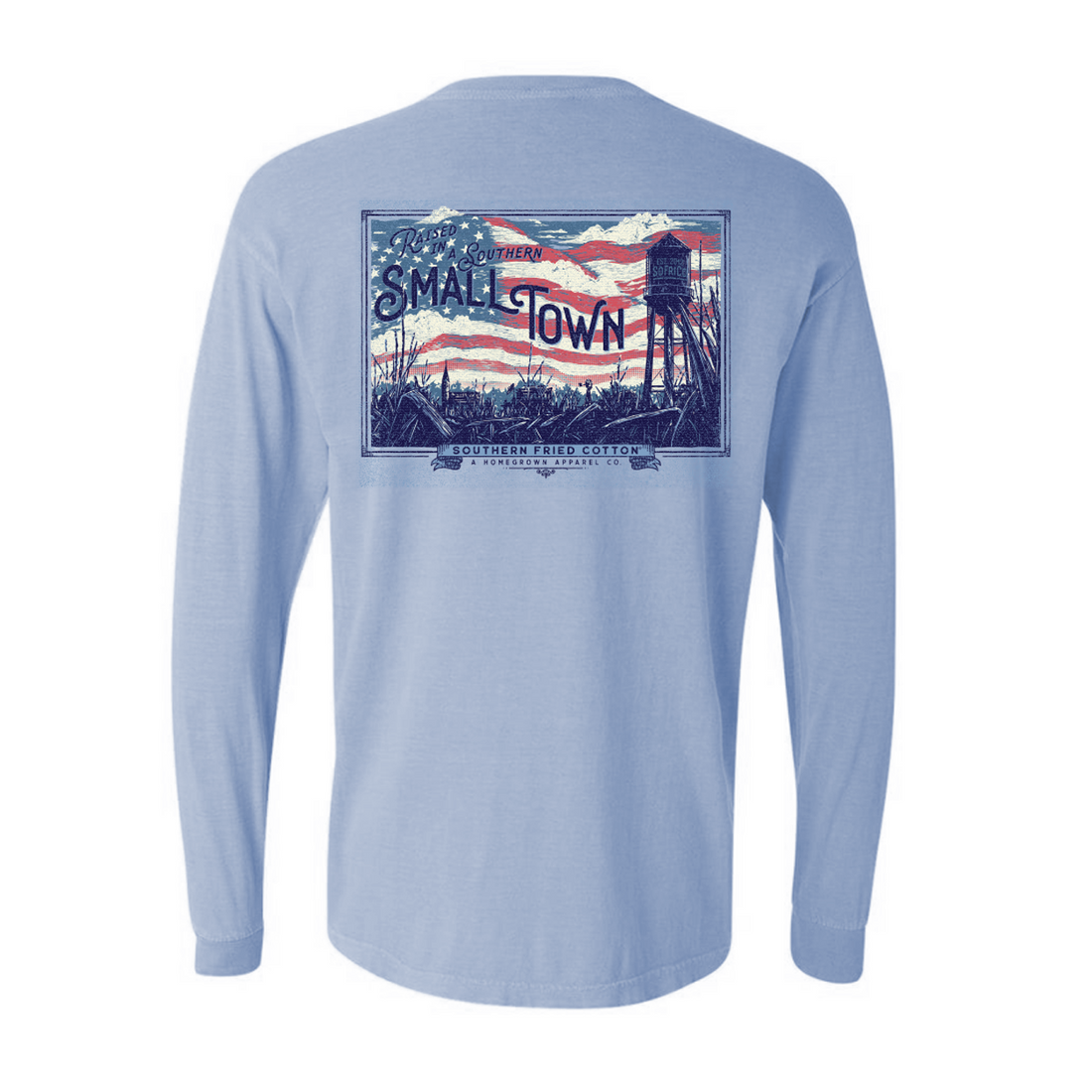 Small Town USA Long Sleeve – Southern Fried Cotton